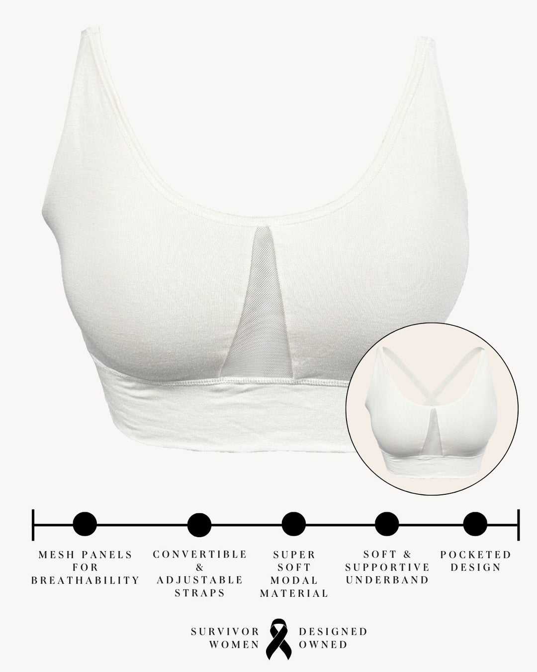 Mesh Bras No Underwire